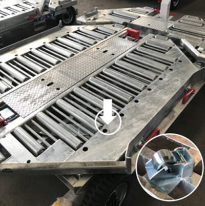 Fastening of Turntable Support Guide Roller for Container Dolly ...